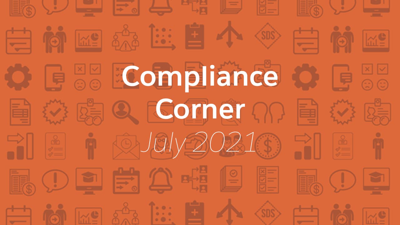 Compliance Corner July 2021 › Compliatric