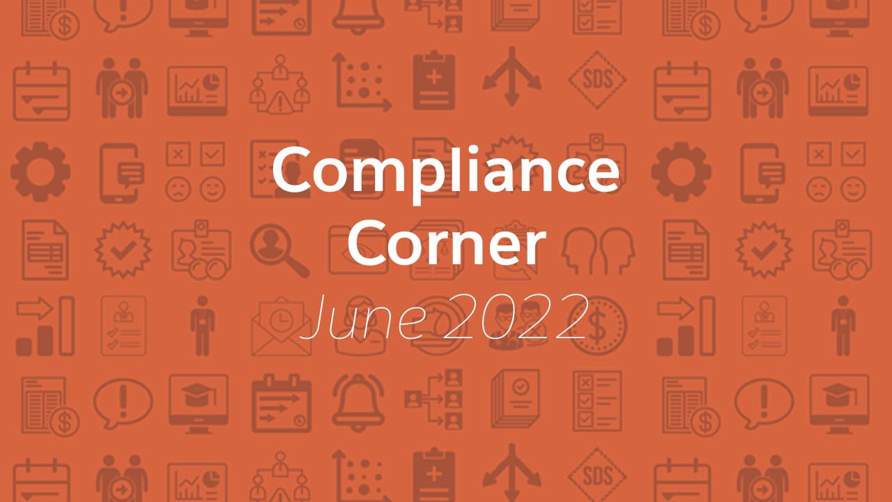 Compliance Corner June 2022 › Compliatric