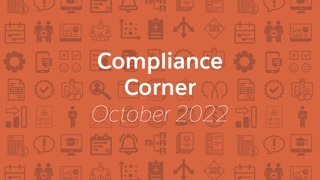 Compliance Corner October 2022 › Compliatric
