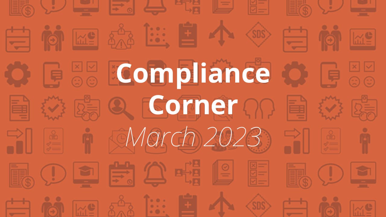 Compliance Corner March 2023 › Compliatric
