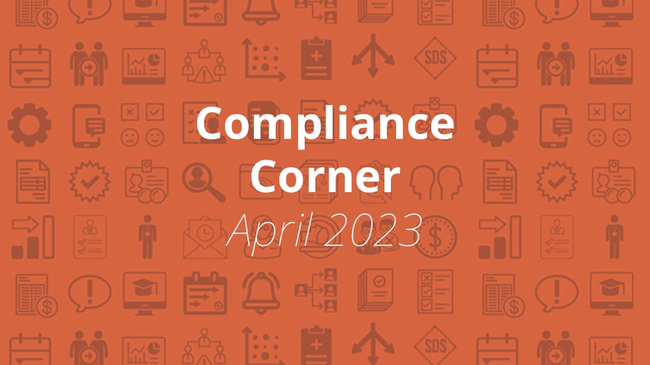 Compliance Corner April 2023 › Compliatric