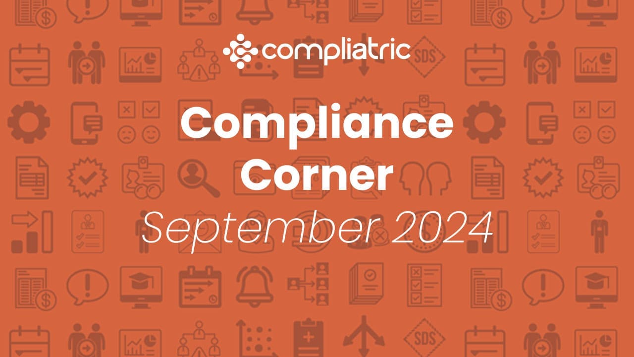 Compliance Corner September 2024 › Compliatric